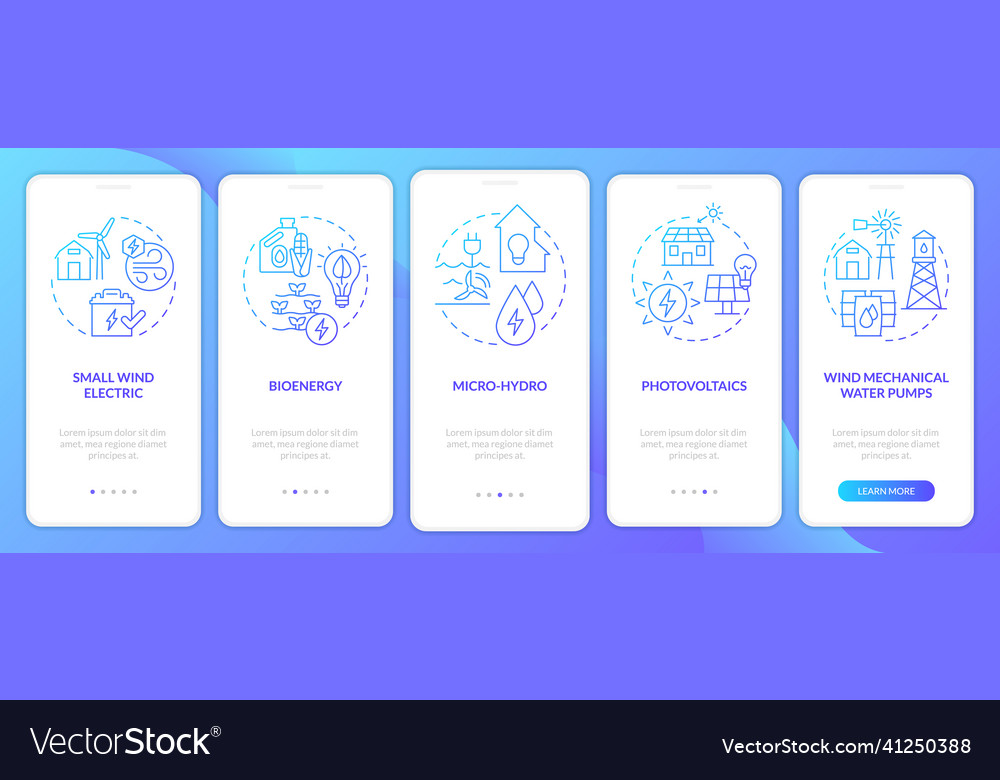 Electrification technology blue gradient Vector Image