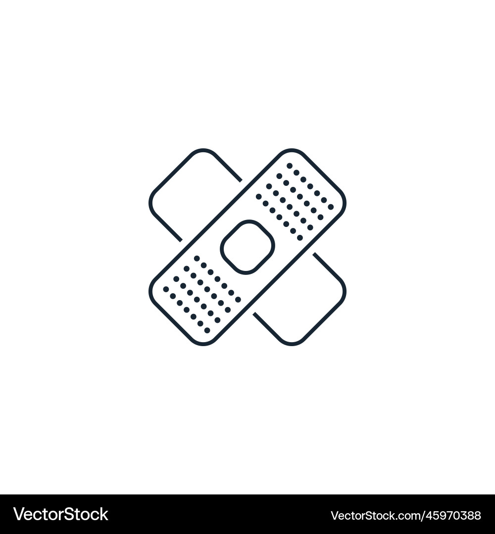 Plaster creative icon from medicine icons Vector Image