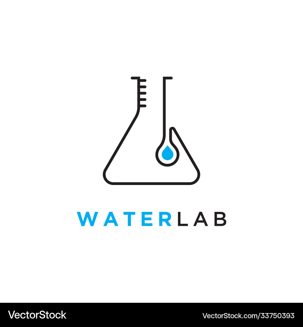 Laboratory icon technologytest tube symbol logo Vector Image