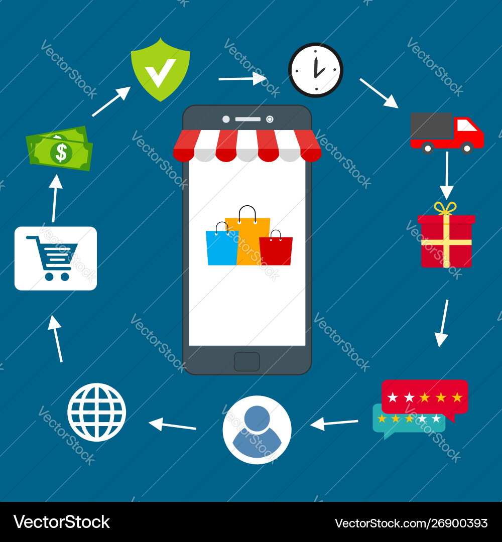 Modern flat design people and business concept Vector Image