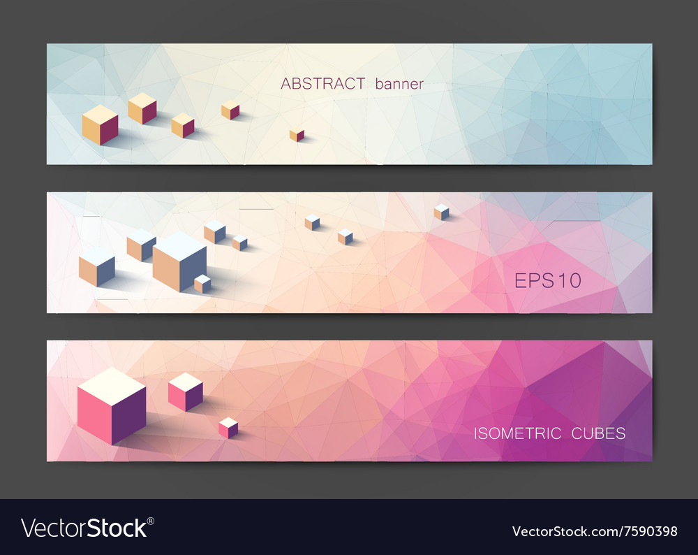 Abstract banner templates Royalty Free Vector Image