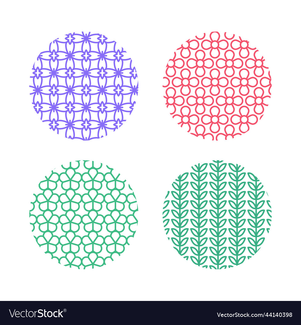 Circle line background pattern for the design Vector Image