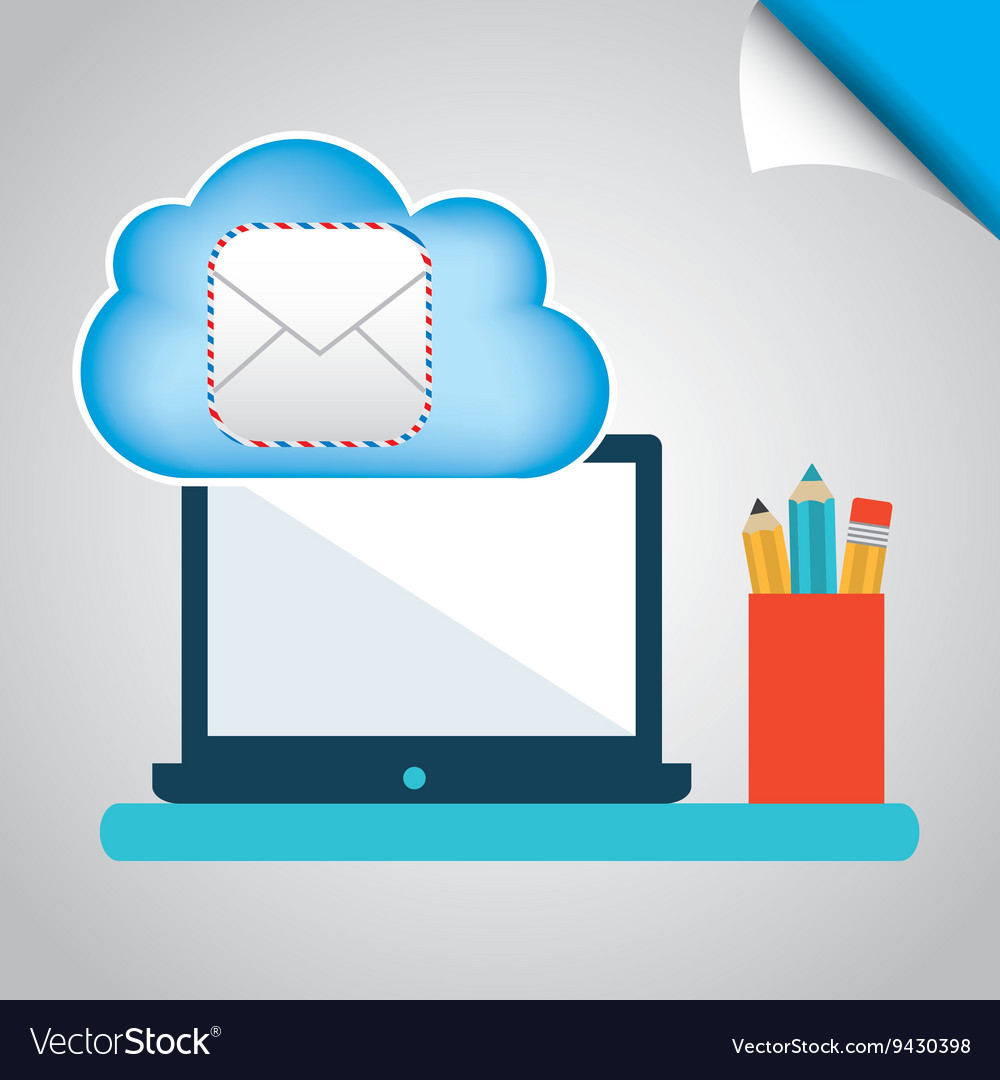 Cloud computing design Royalty Free Vector Image