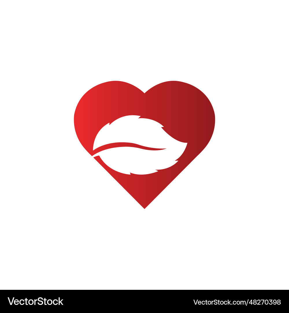 Creative heart logo and symbol design template Vector Image