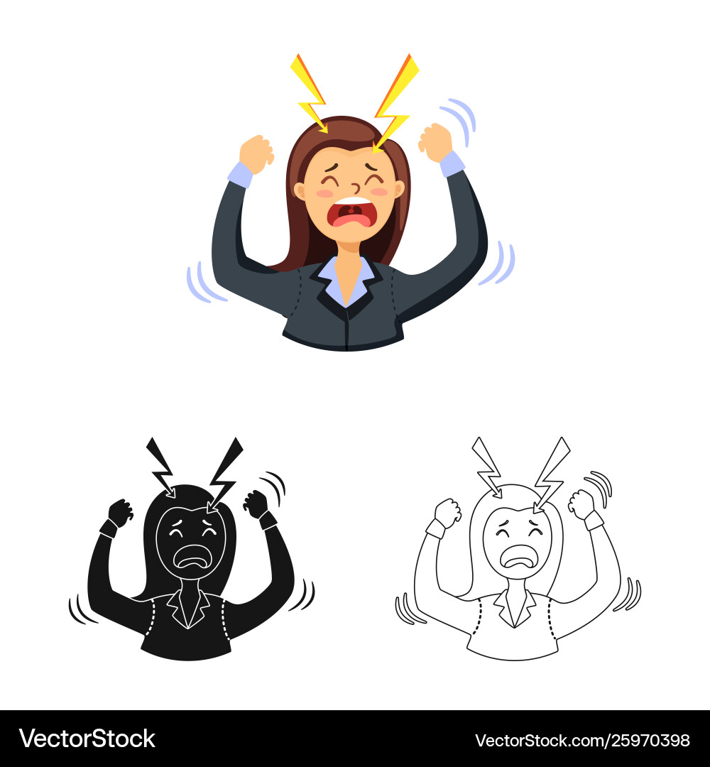 Design stress and shock symbol Royalty Free Vector Image