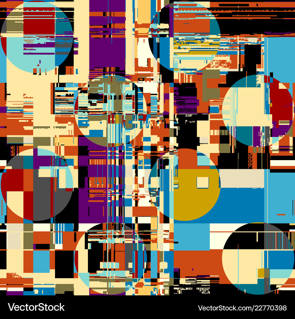 Image with imitation of grunge datamoshing Vector Image