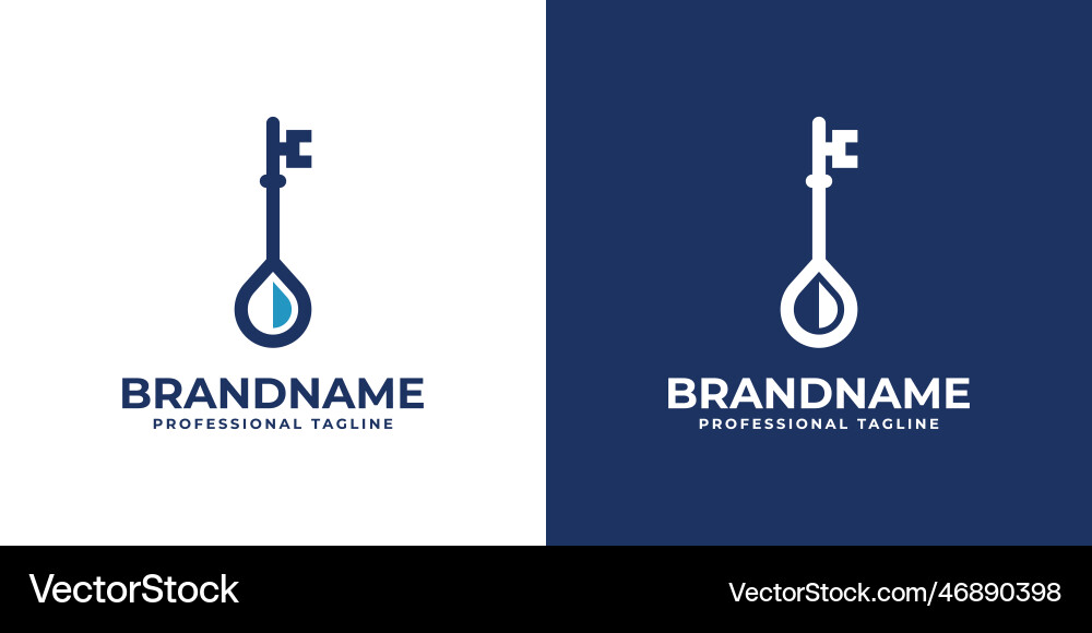 Key drop logo suitable for any business related Vector Image