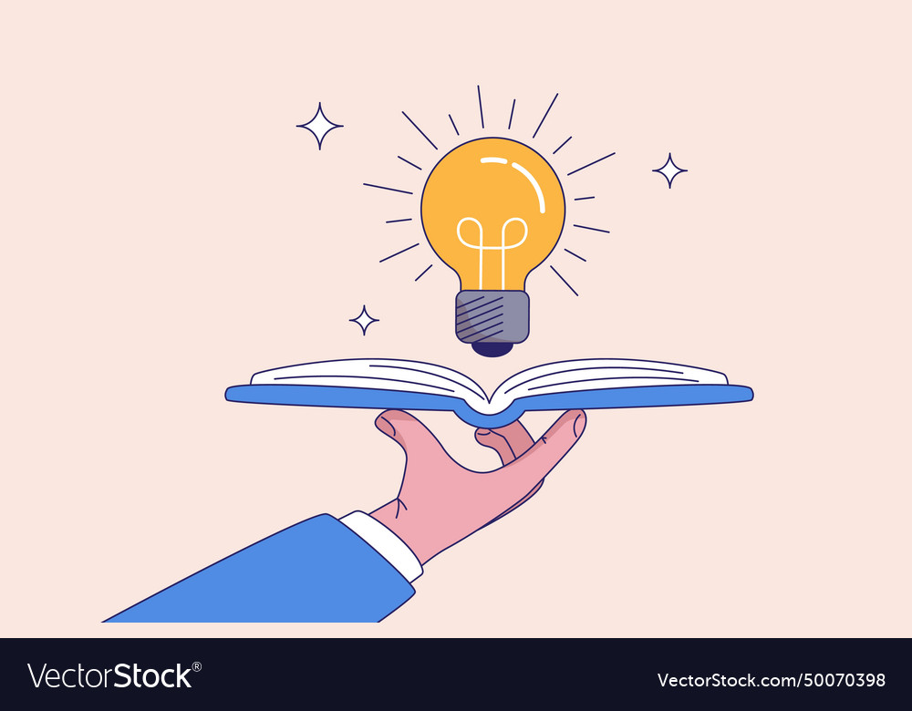 Knowledge or education wisdom concept study Vector Image
