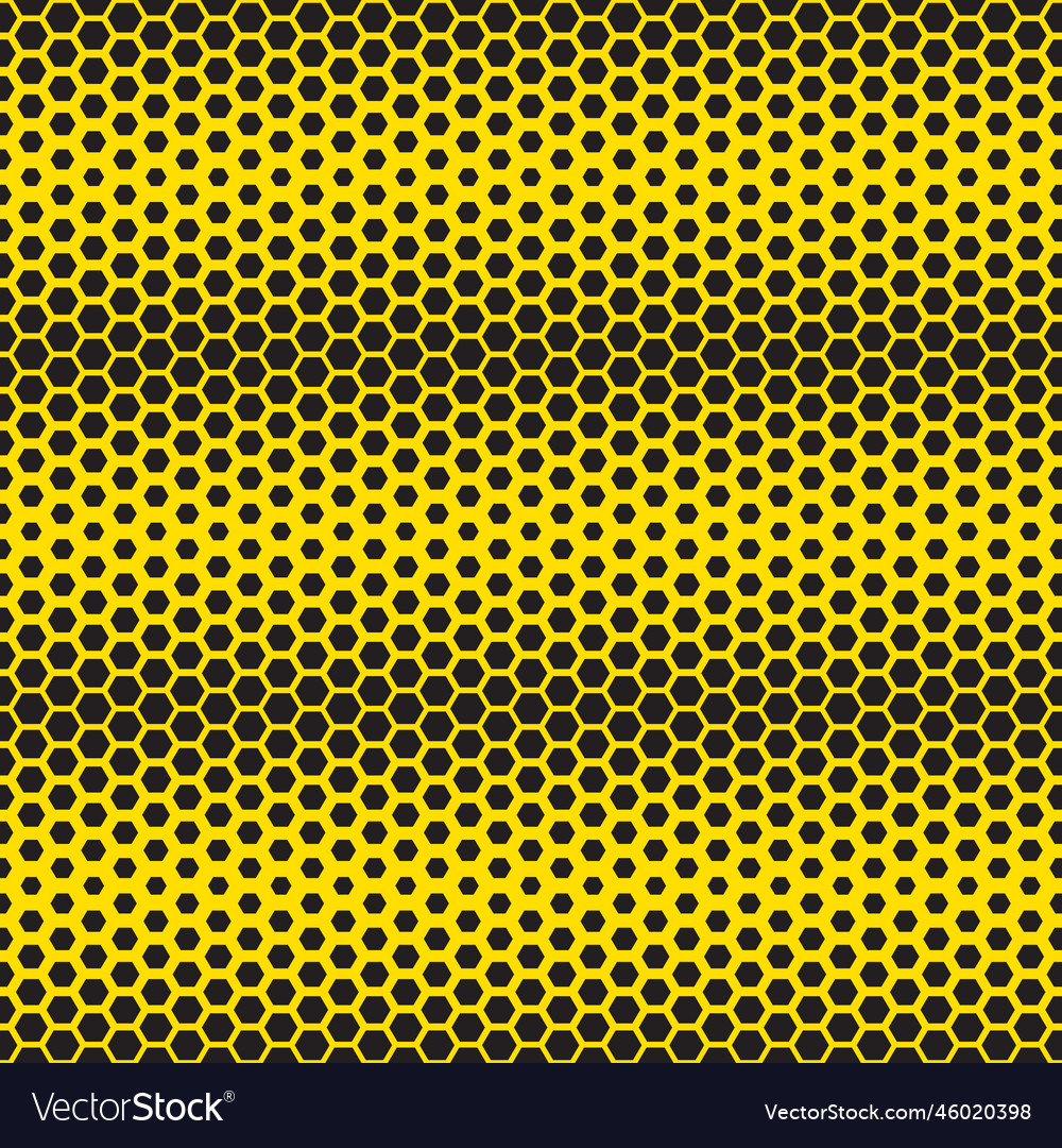 Seamless honeycomb gradient pattern background Vector Image