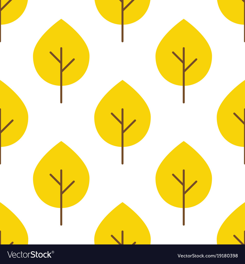Seamless stylized leaf pattern Royalty Free Vector Image