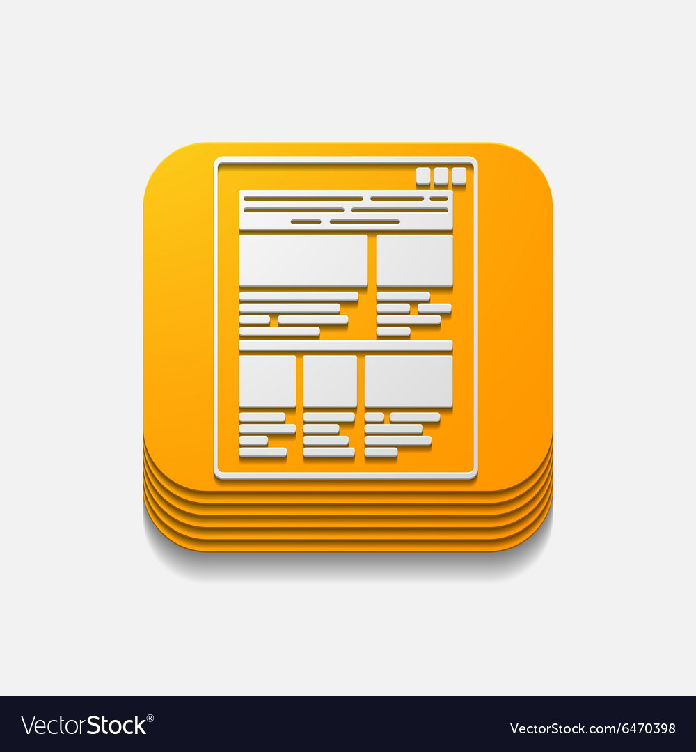 Square button interface Royalty Free Vector Image