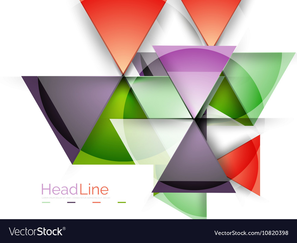 Triangle abstract background Royalty Free Vector Image