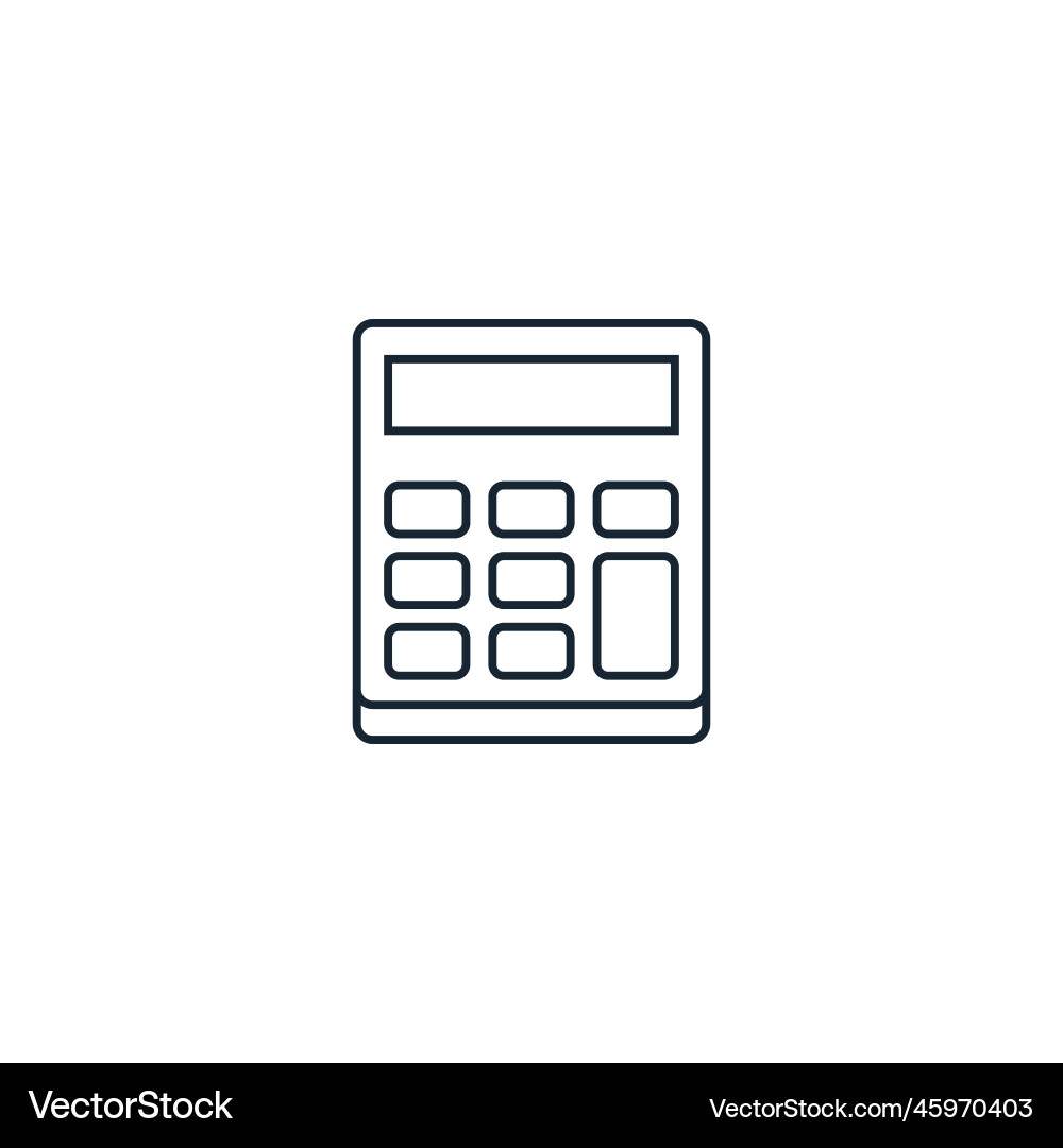 Calculator creative icon from stationery icons Vector Image