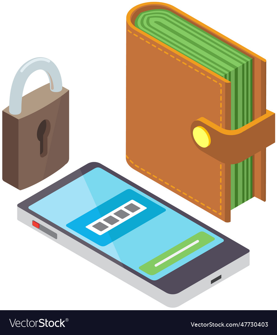 Data protection software access data as Royalty Free Vector