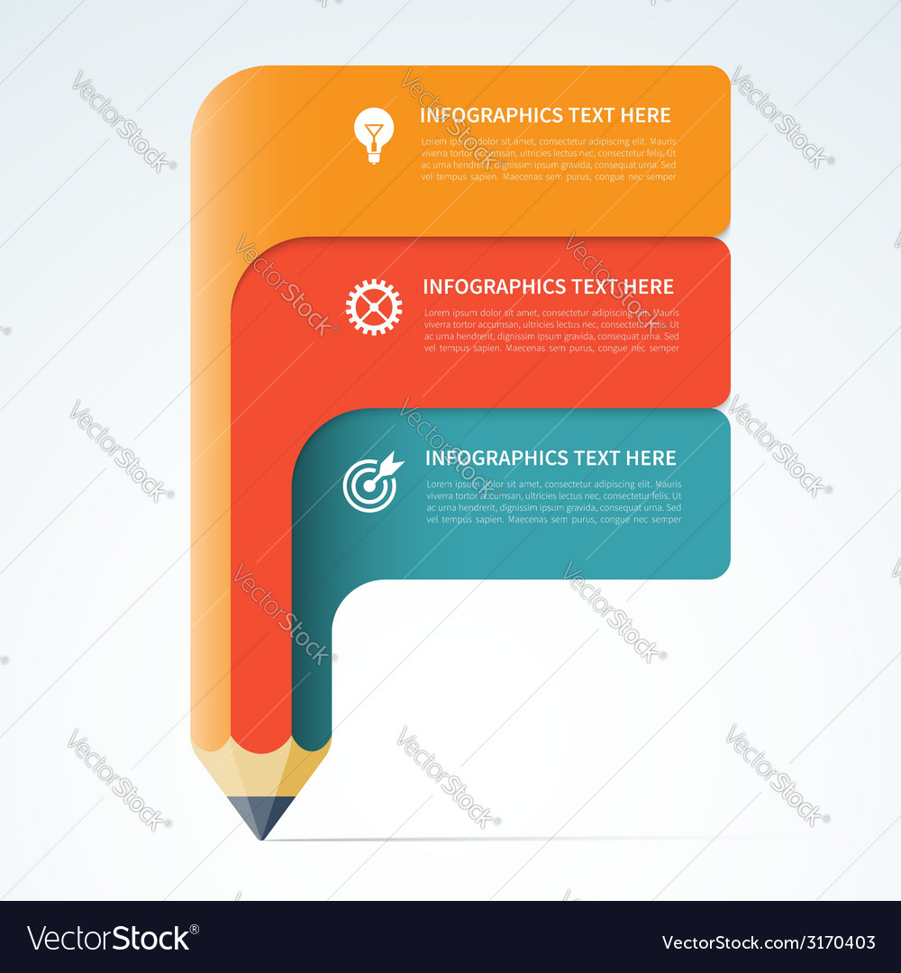 Modern infographics elements forms the shape Vector Image