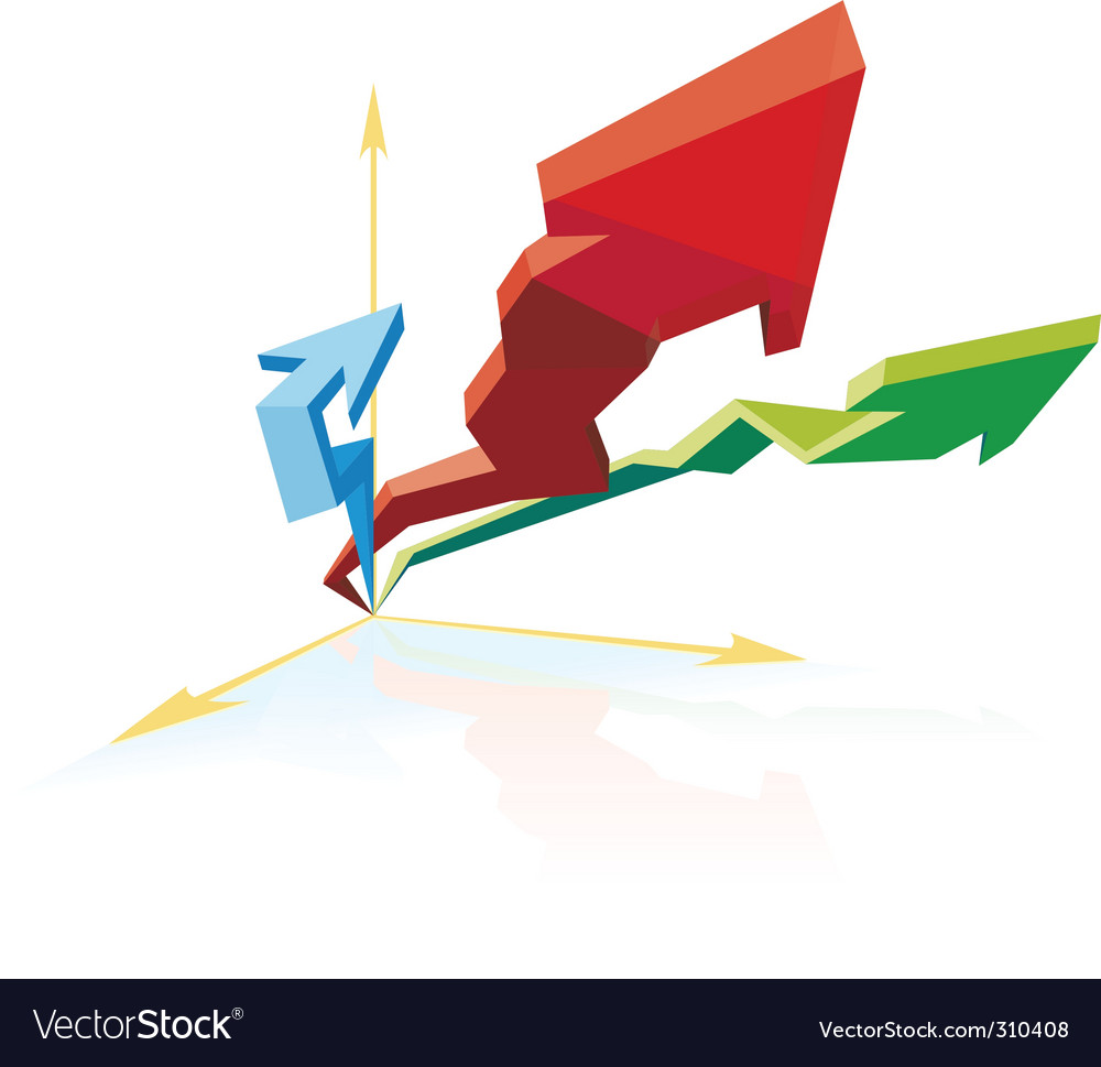 3d progress Royalty Free Vector Image - VectorStock