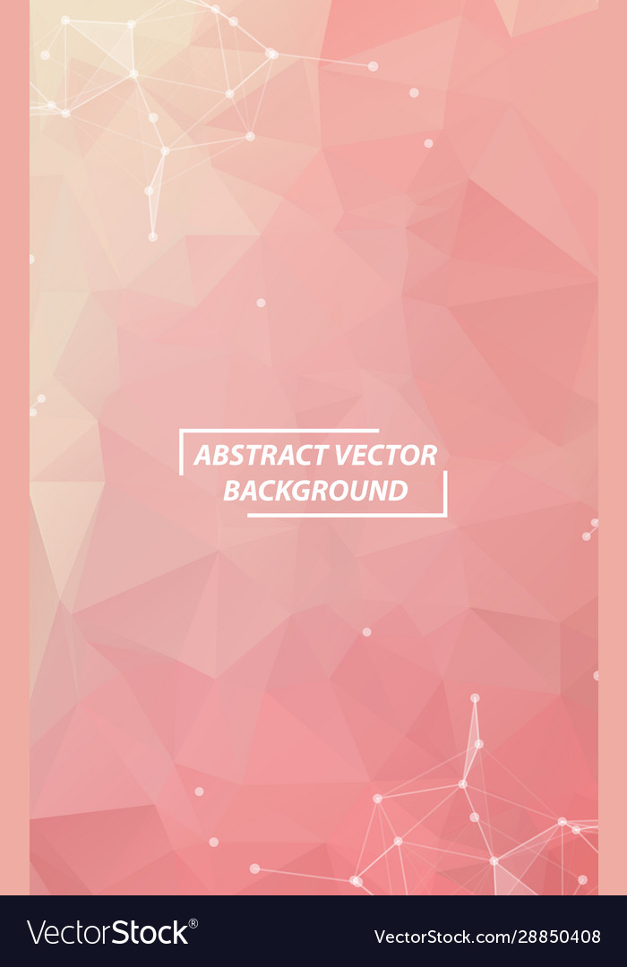 Abstract pink geometric polygonal background Vector Image