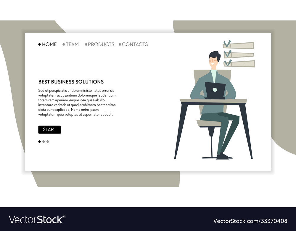 Best business solution solving problems Royalty Free Vector