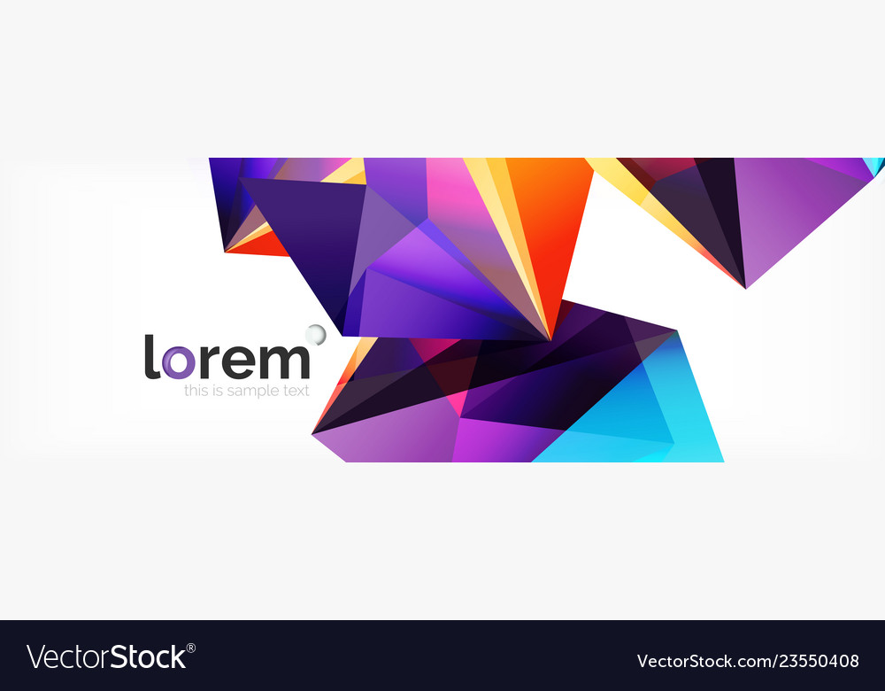 Colorful geometric triangle background Royalty Free Vector