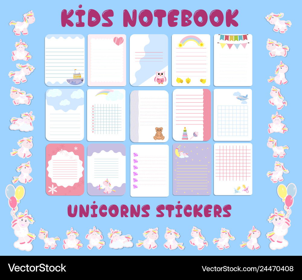 Kids calendar planner great design for any Vector Image