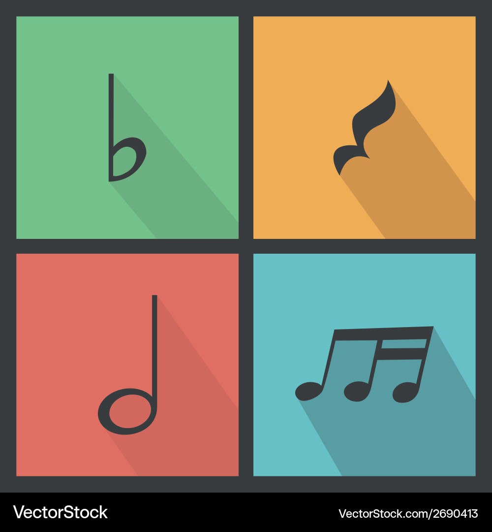 Abstract music objects on a special background Vector Image