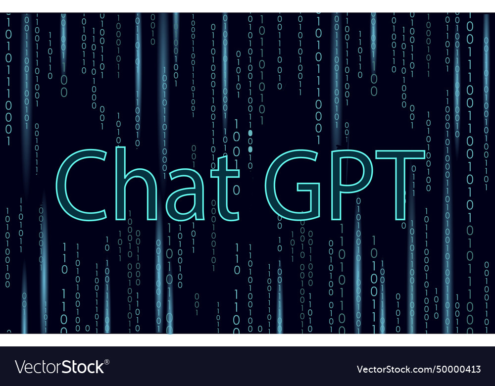 Artificial intelligence chat gpt machine learning Vector Image