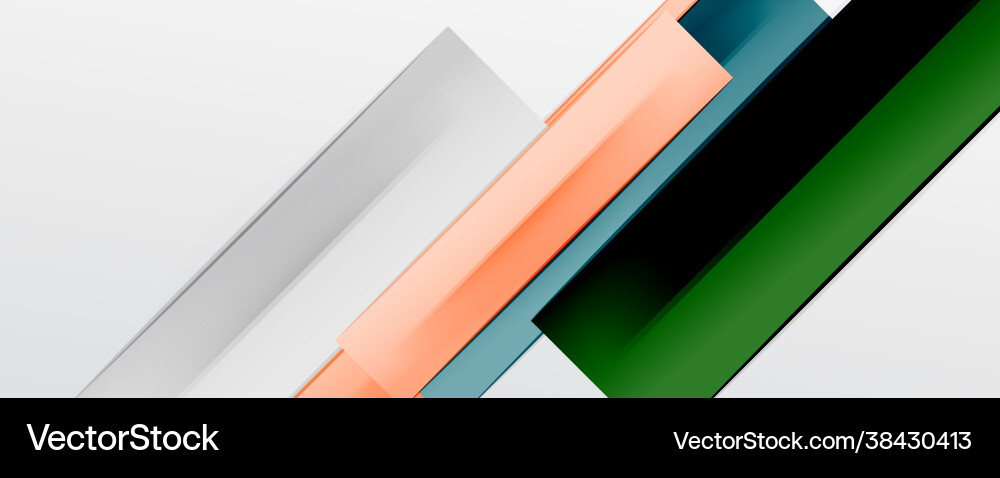 Color abstract lines trendy geometric background Vector Image