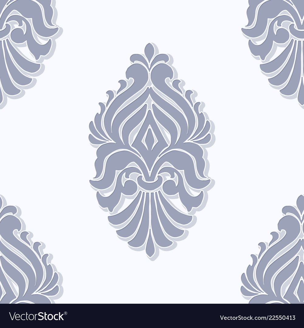 Damask seamless pattern element classical Vector Image