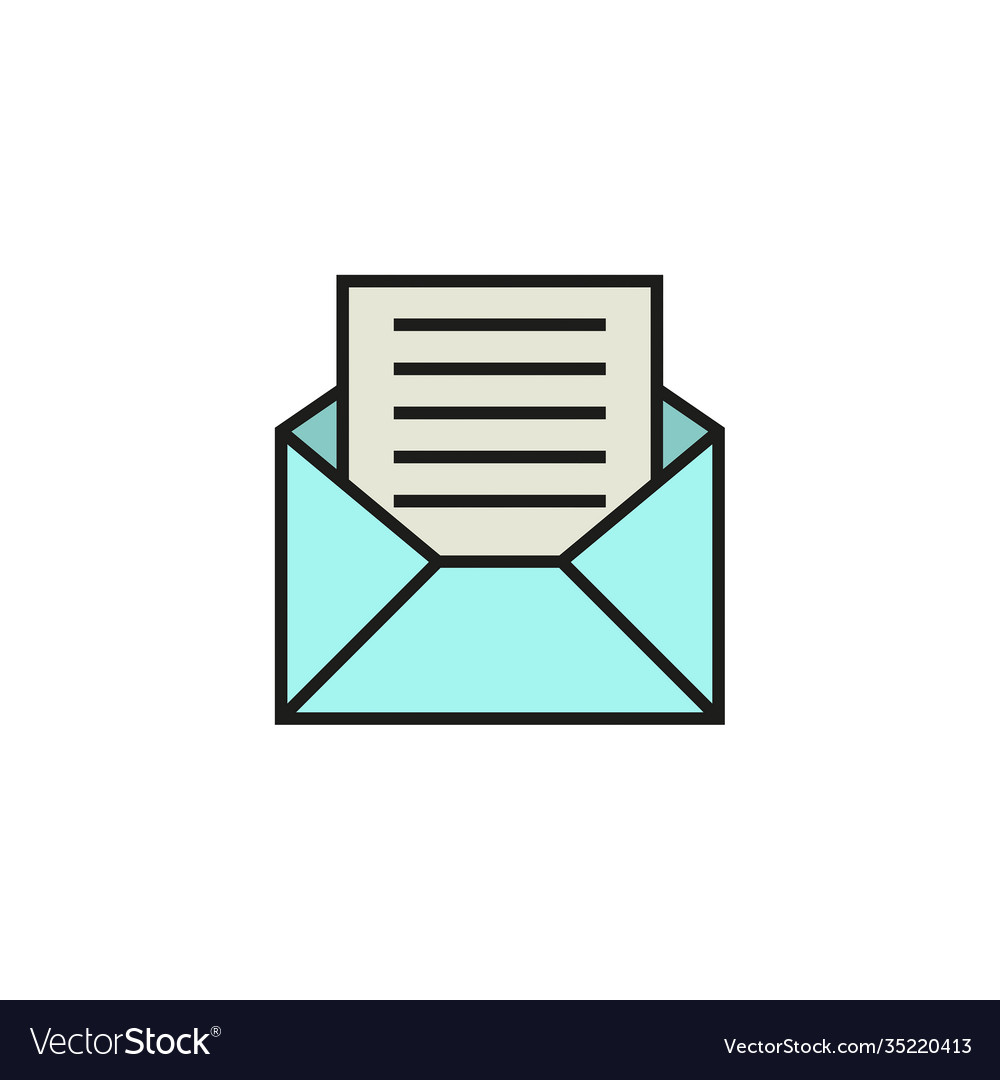 Envelope icon Royalty Free Vector Image - VectorStock