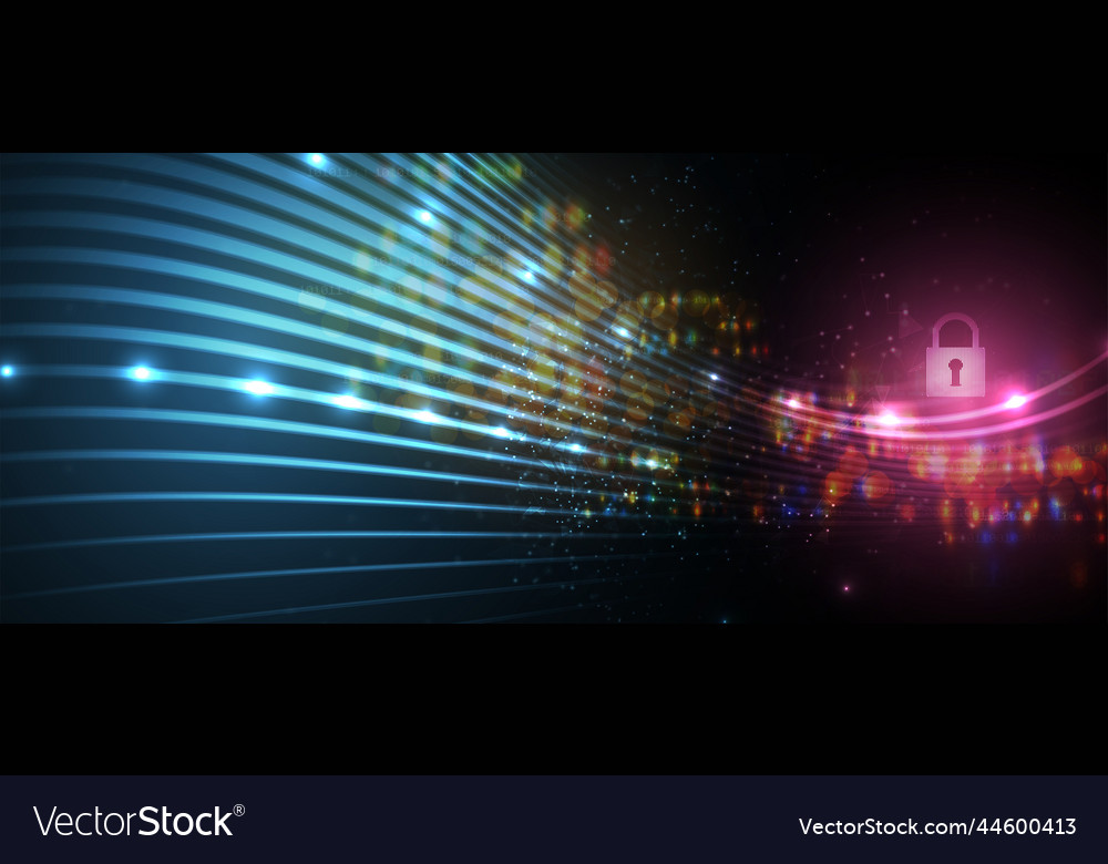 Internet digital security technology concept Vector Image