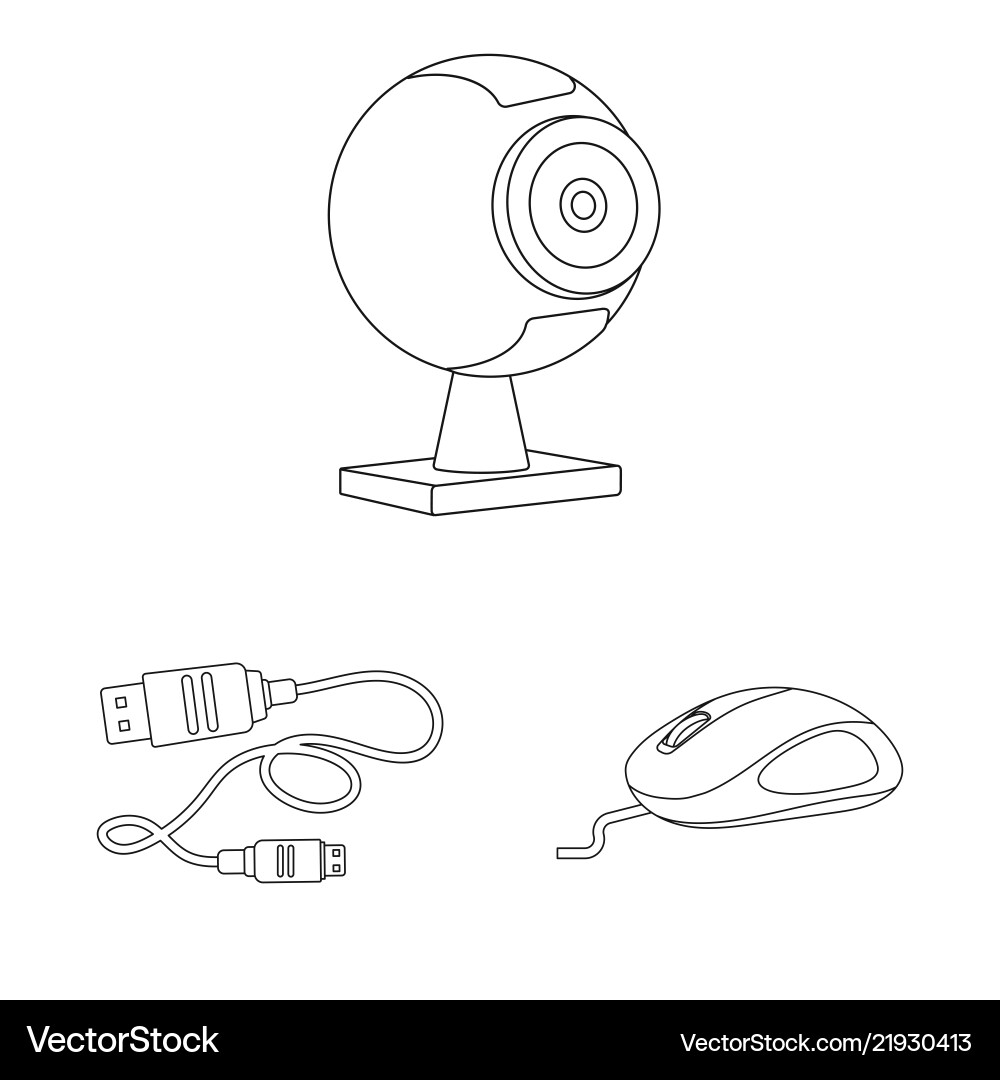 Isolated object of laptop and device logo Vector Image