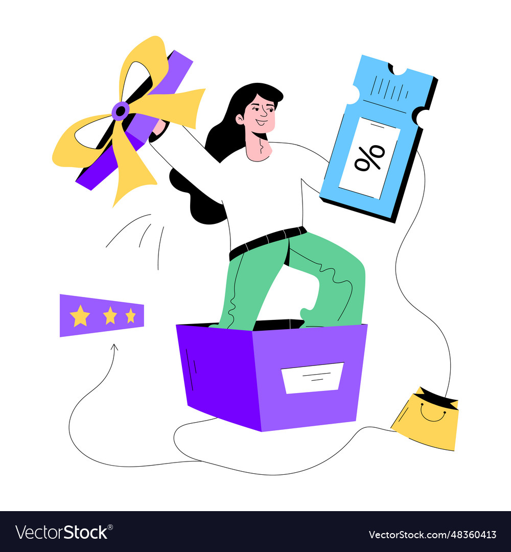 Loyalty gift Royalty Free Vector Image - VectorStock