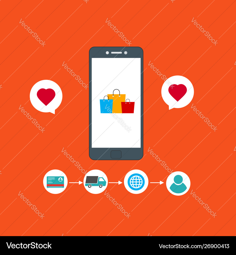 Modern flat design people and business concept Vector Image