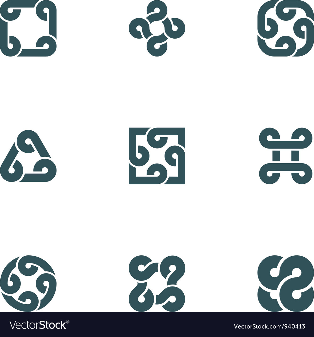 Simple design elements Royalty Free Vector Image