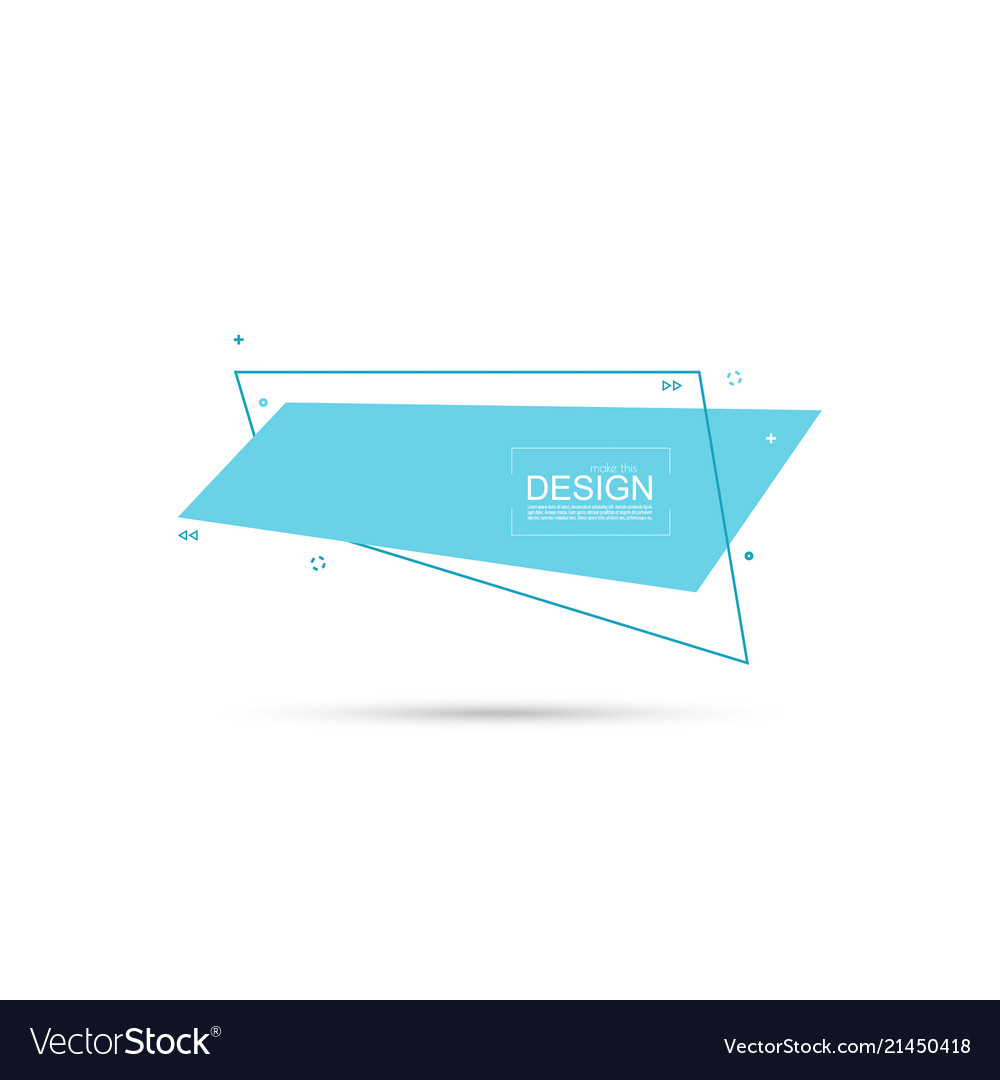 Abstract rectangular banner with lines Royalty Free Vector