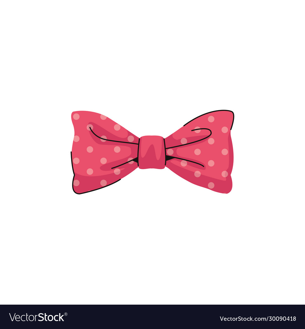 Bow tie fashion female accessory Royalty Free Vector Image