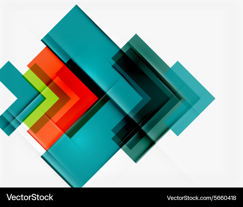 Clean colorful unusual geometric pattern design Vector Image