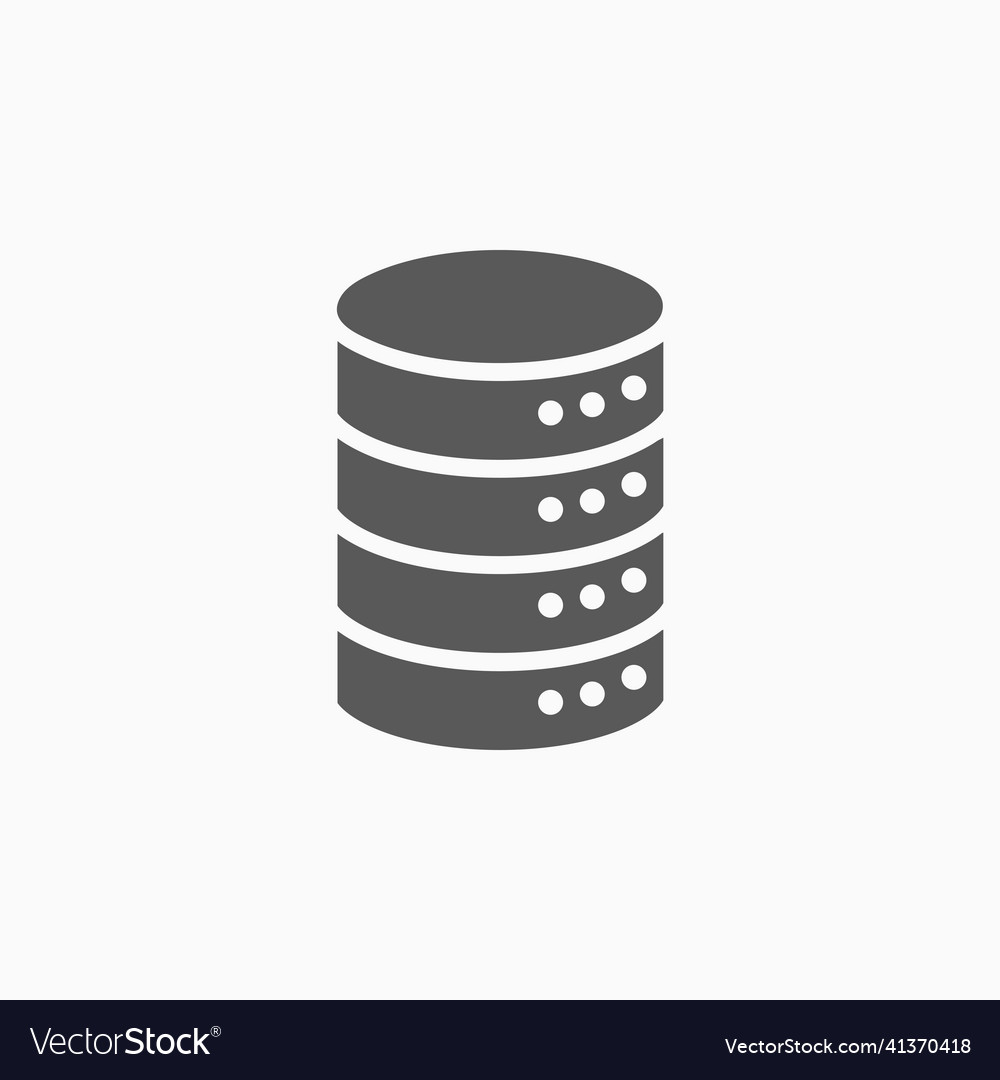 Database icon Royalty Free Vector Image - VectorStock