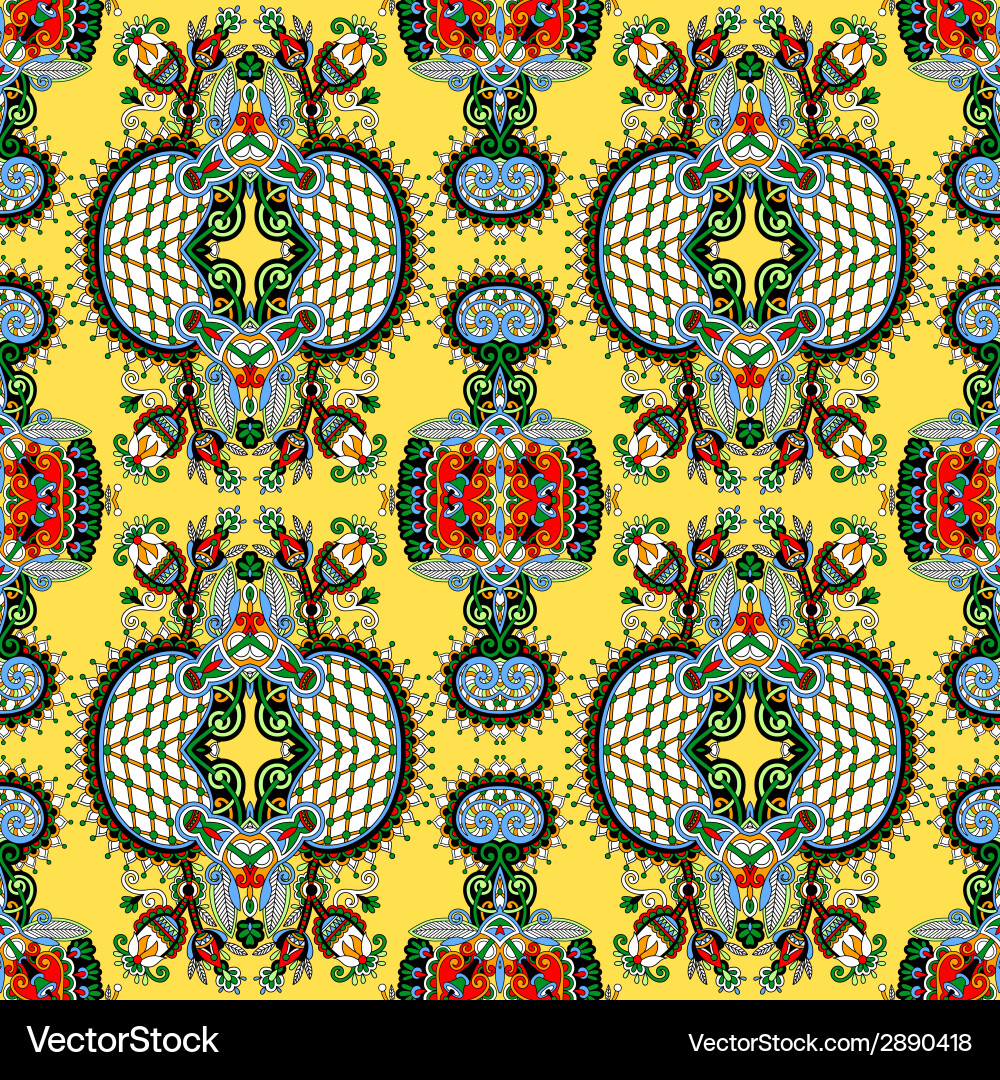 Vintage floral seamless paisley pattern Royalty Free Vector