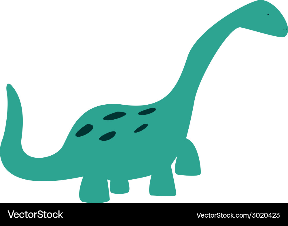 Abstract cute dinosaur on a white background Vector Image