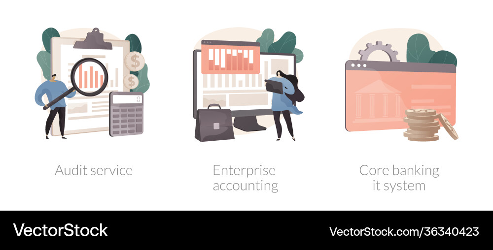 Business finance abstract concept Royalty Free Vector Image