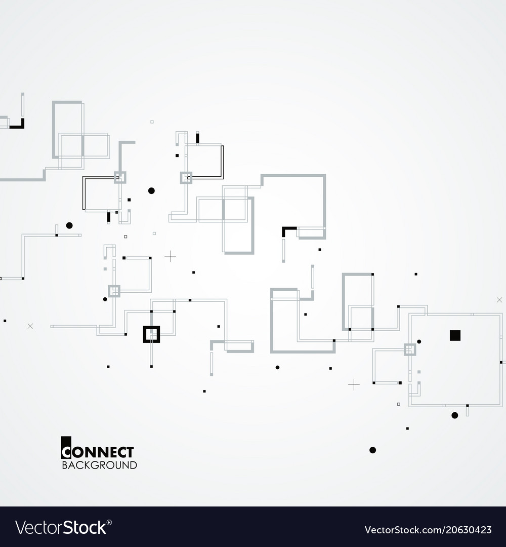 Line square circle elements Royalty Free Vector Image