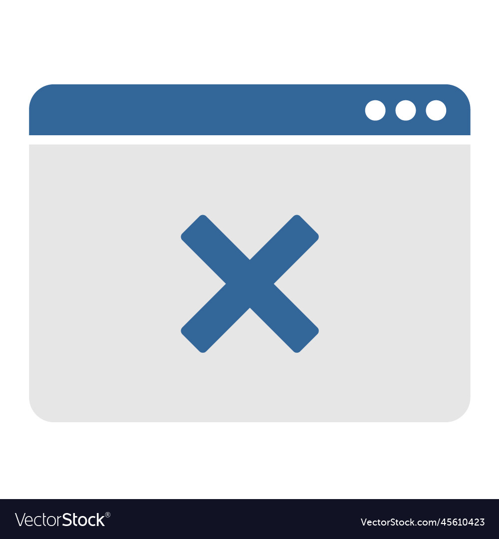 Window ui elements for coding to delete Royalty Free Vector