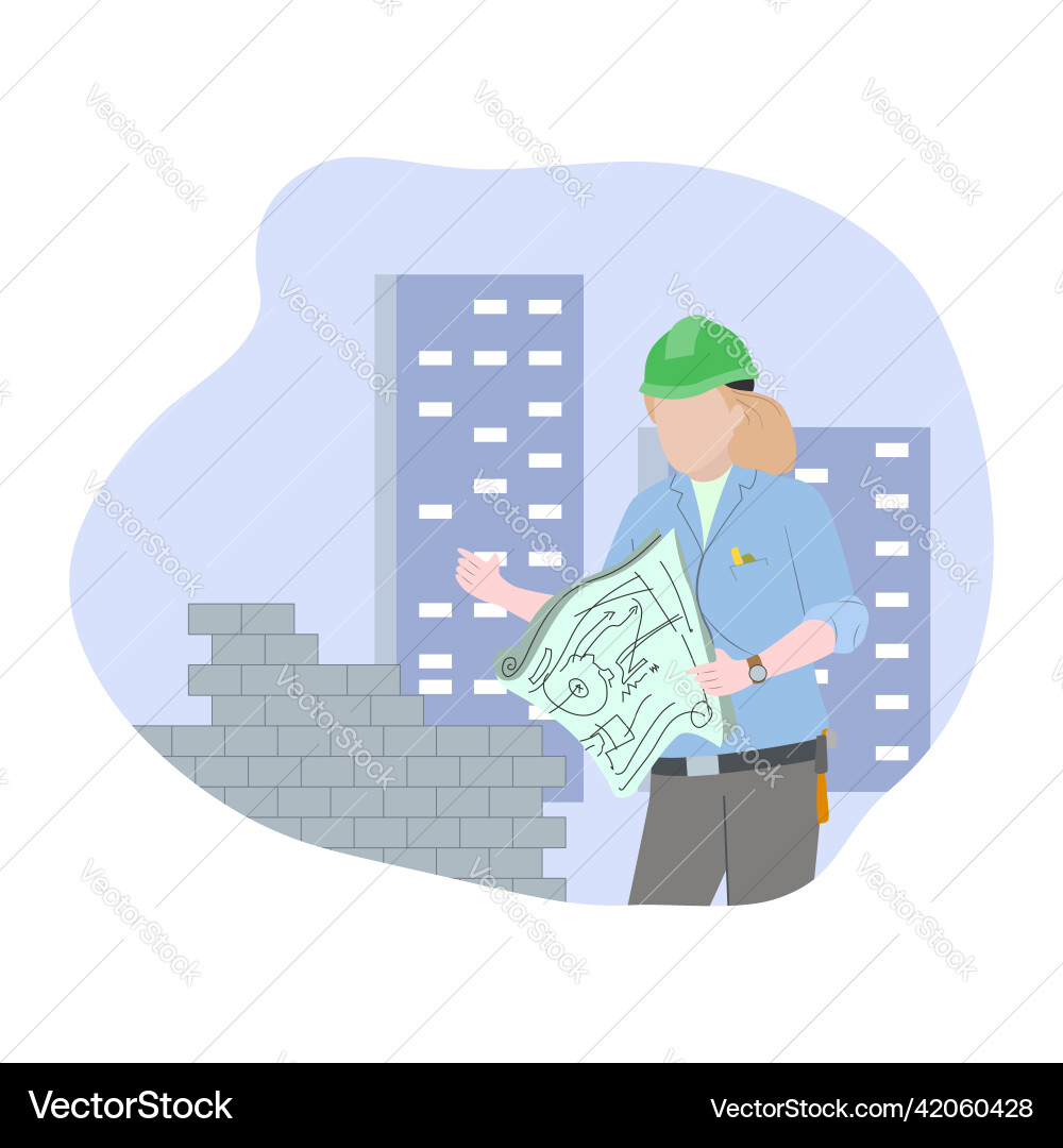 Builder male templates for any business Royalty Free Vector