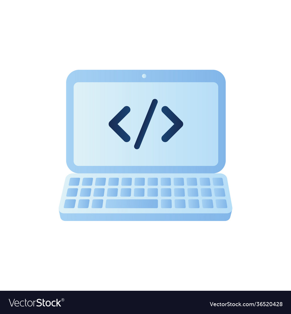 Custom coding icon in logotype Royalty Free Vector Image