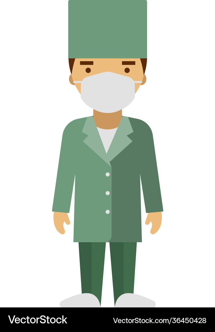 Doctor icon isolated on white background Vector Image