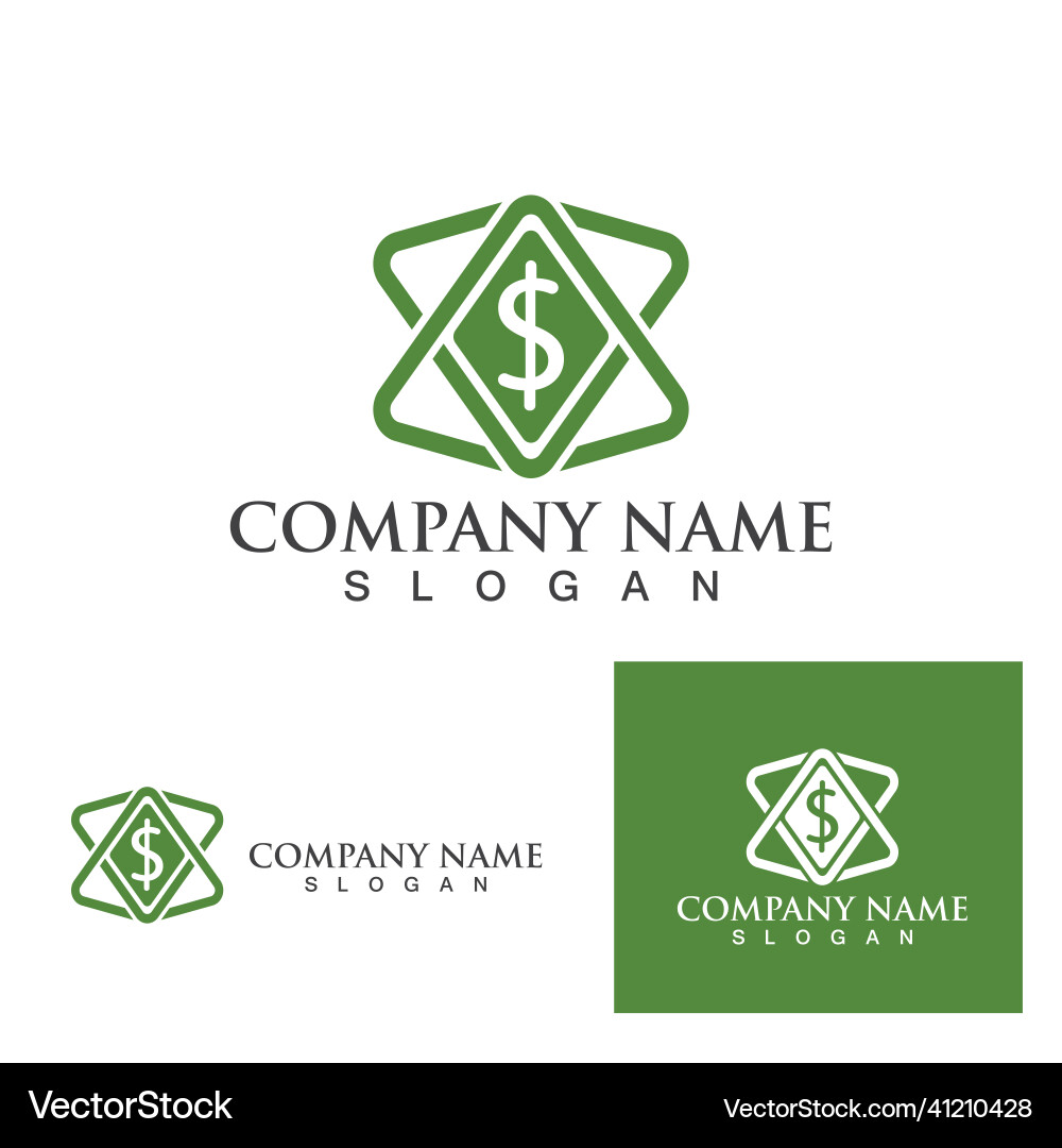 Dollar logo and symbol icon Royalty Free Vector Image