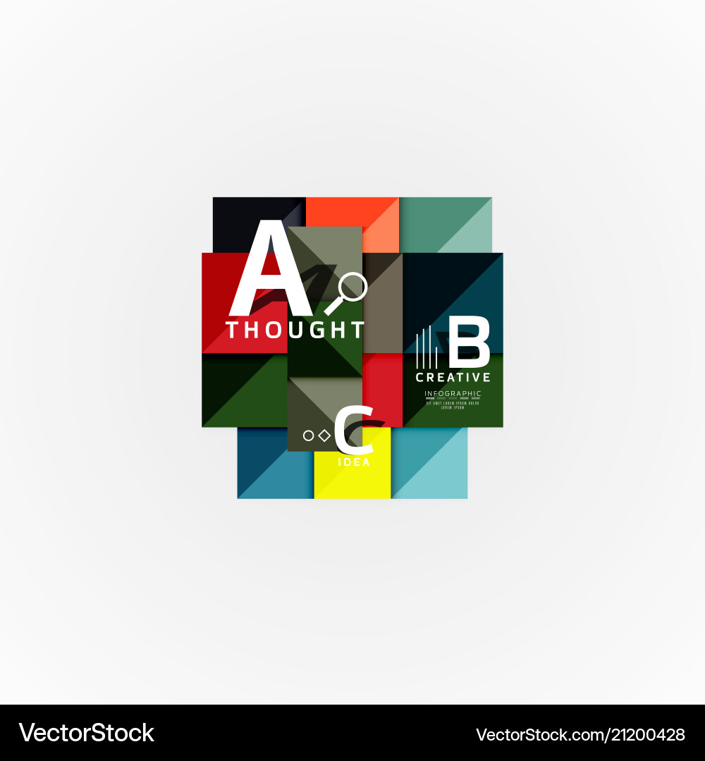 Paper option steps diagram infographic layout Vector Image