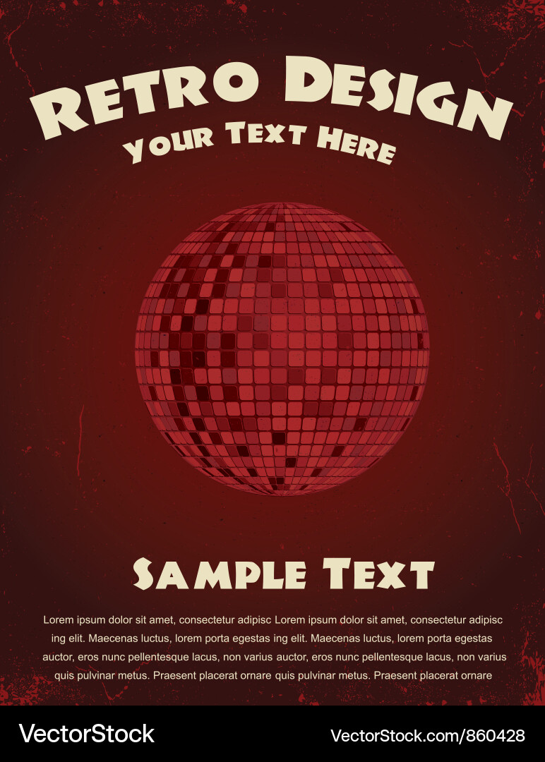 Retro concert poster Royalty Free Vector Image