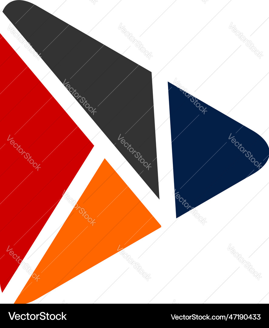 Media logo template icon brand identity isolated Vector Image